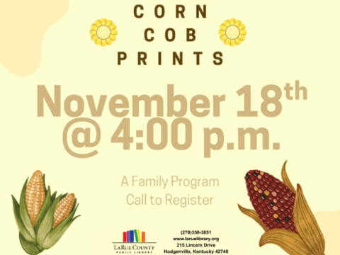 Corn Cob Prints | LaRue County Public Library